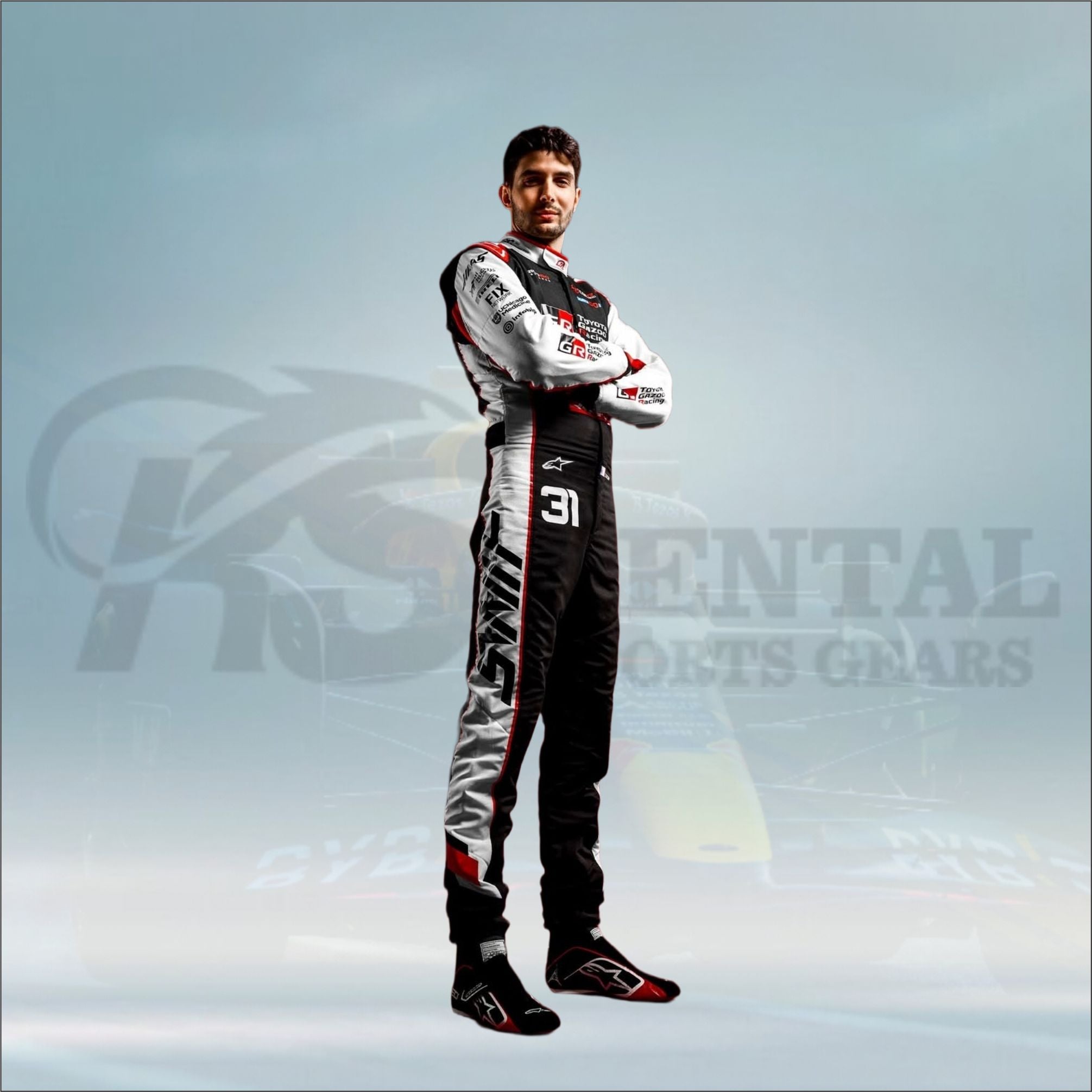 Esteban Ocon 2026 MoneyGram Haas F1 Team Race Suit – Rental Sports