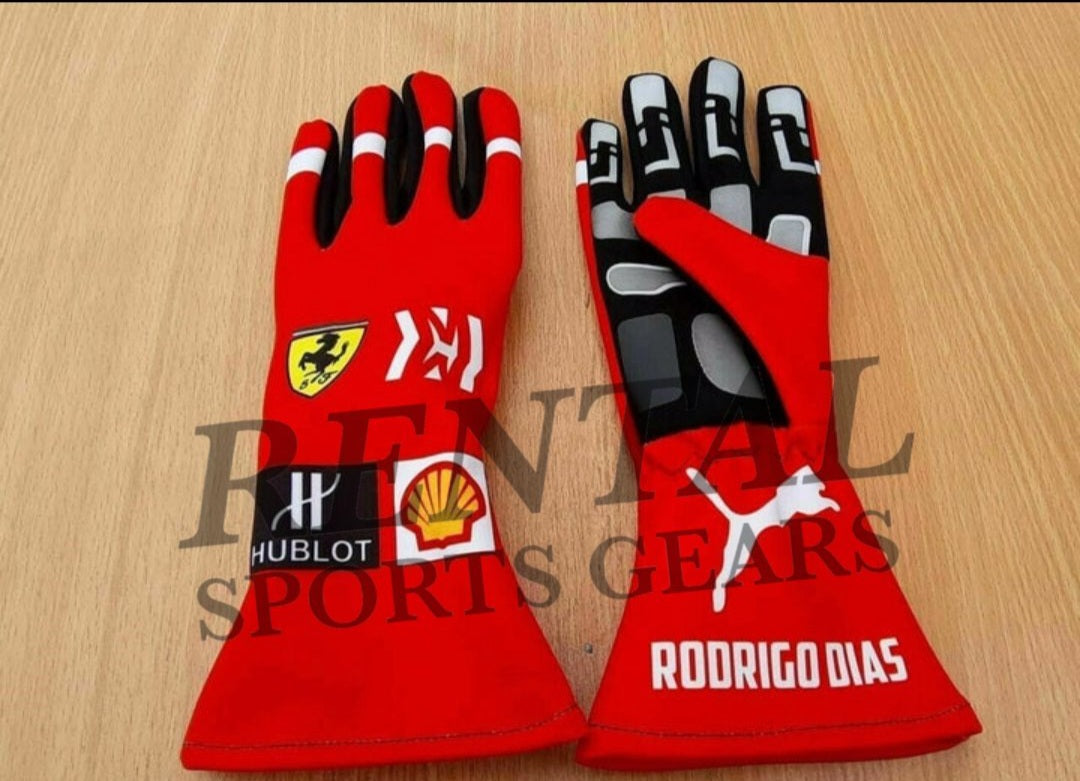 Ferrari F1 Race Gloves Go Kart Gloves – Rental Sports